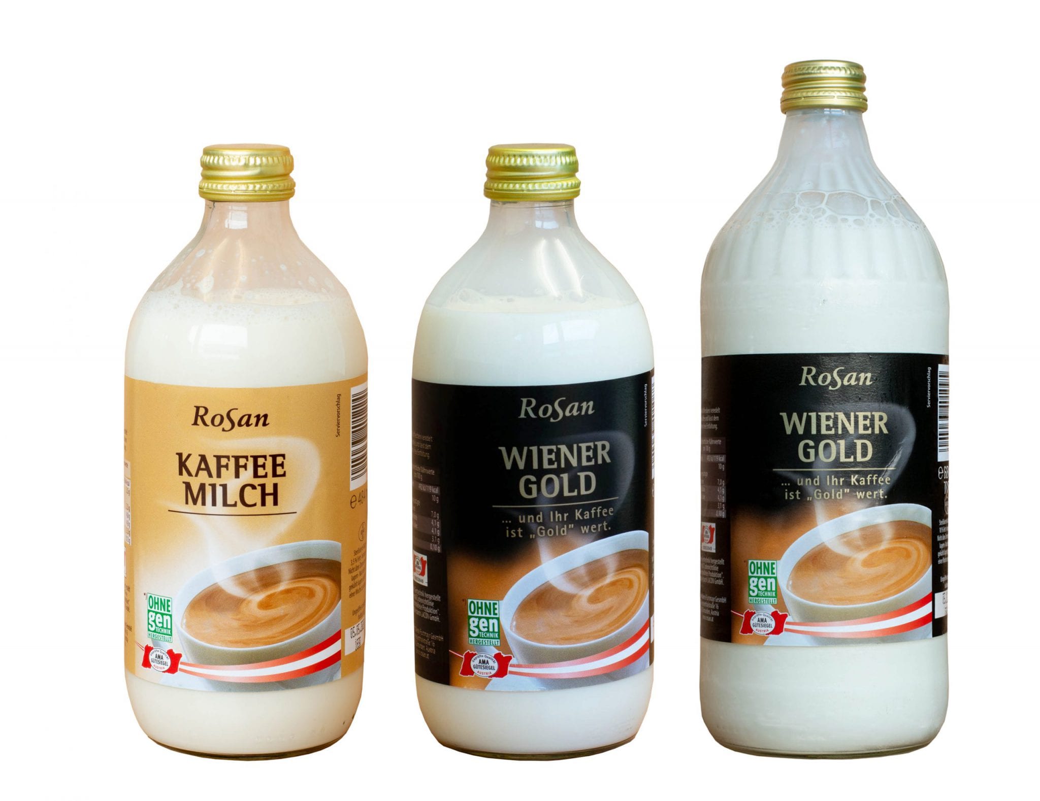 Rosan. Kaffeemilch und Obers bester Qualität.